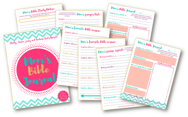 Mom's Bible Journal Printable for the Happy Planner (Cover + 10 pages ...