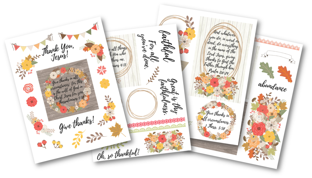 Free Thanksgiving Bible Journaling Printable - They Call Me Blessed