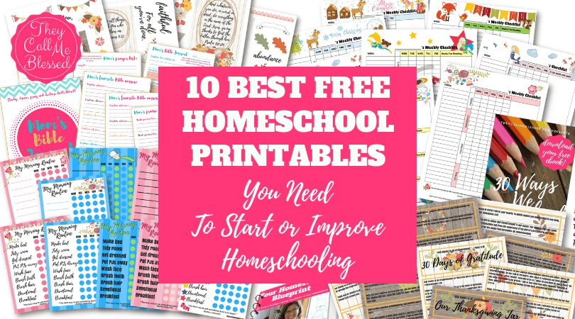 10 Best FREE Homeschool Printables You Need To Homeschool