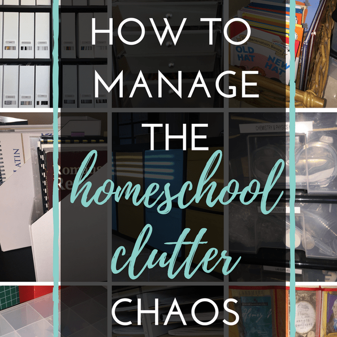 How To Manage the Homeschool Clutter Chaos - They Call Me Blessed