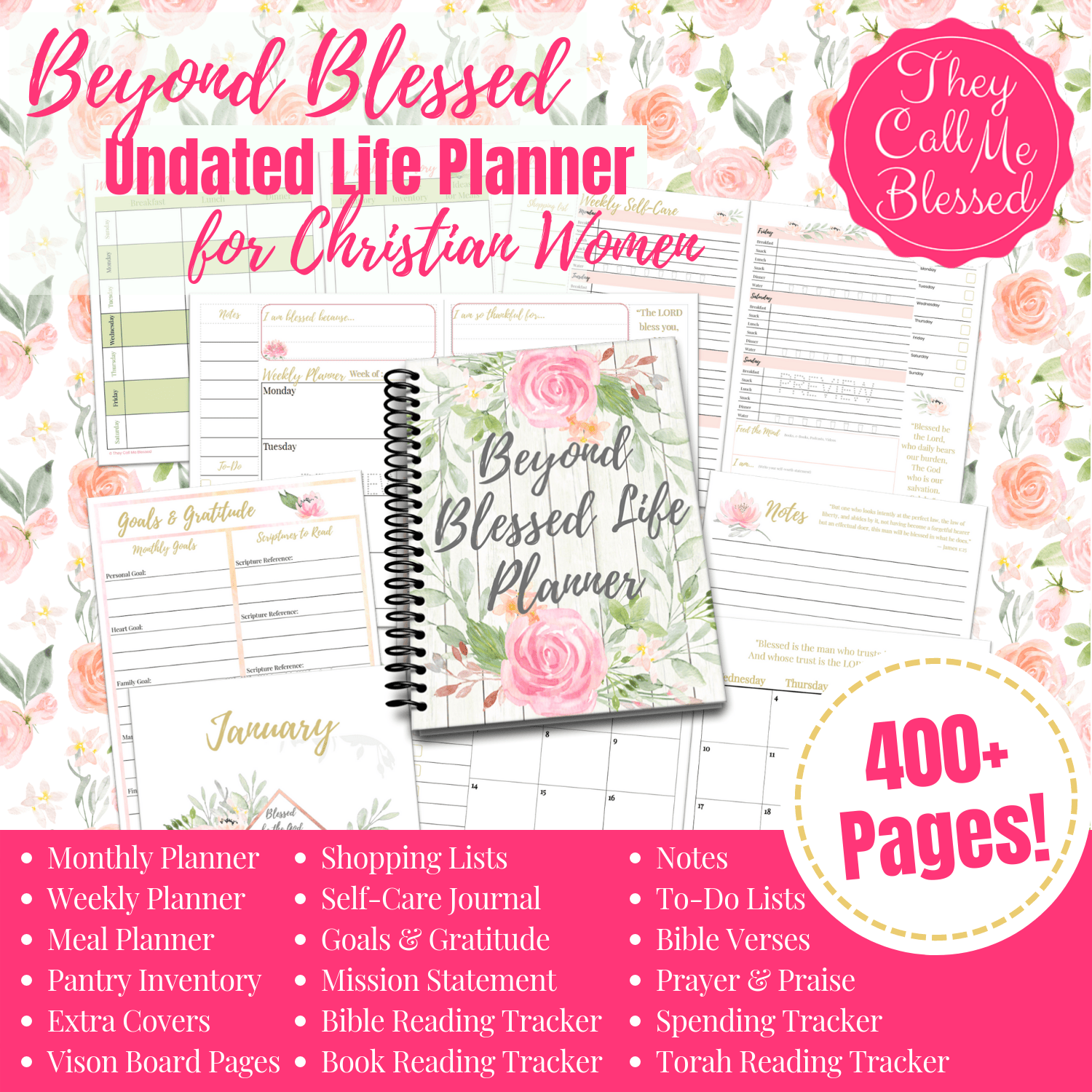 The Absolutely Gorgeous Undated Beyond Blessed Life Planner {Printable ...